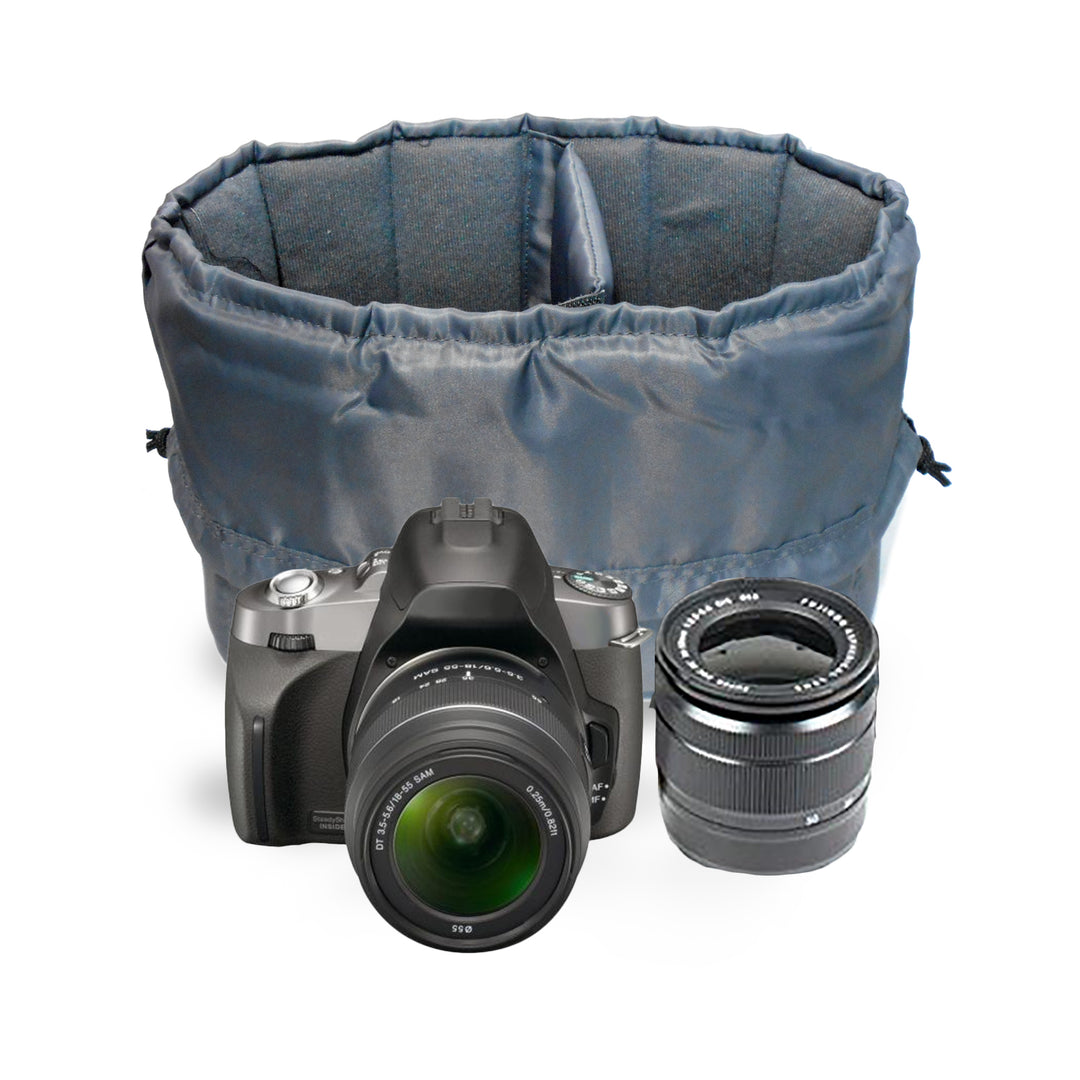 Small Tessuto Padded Camera Bag Insert to carry a DSLR Camera, 1 stand ...