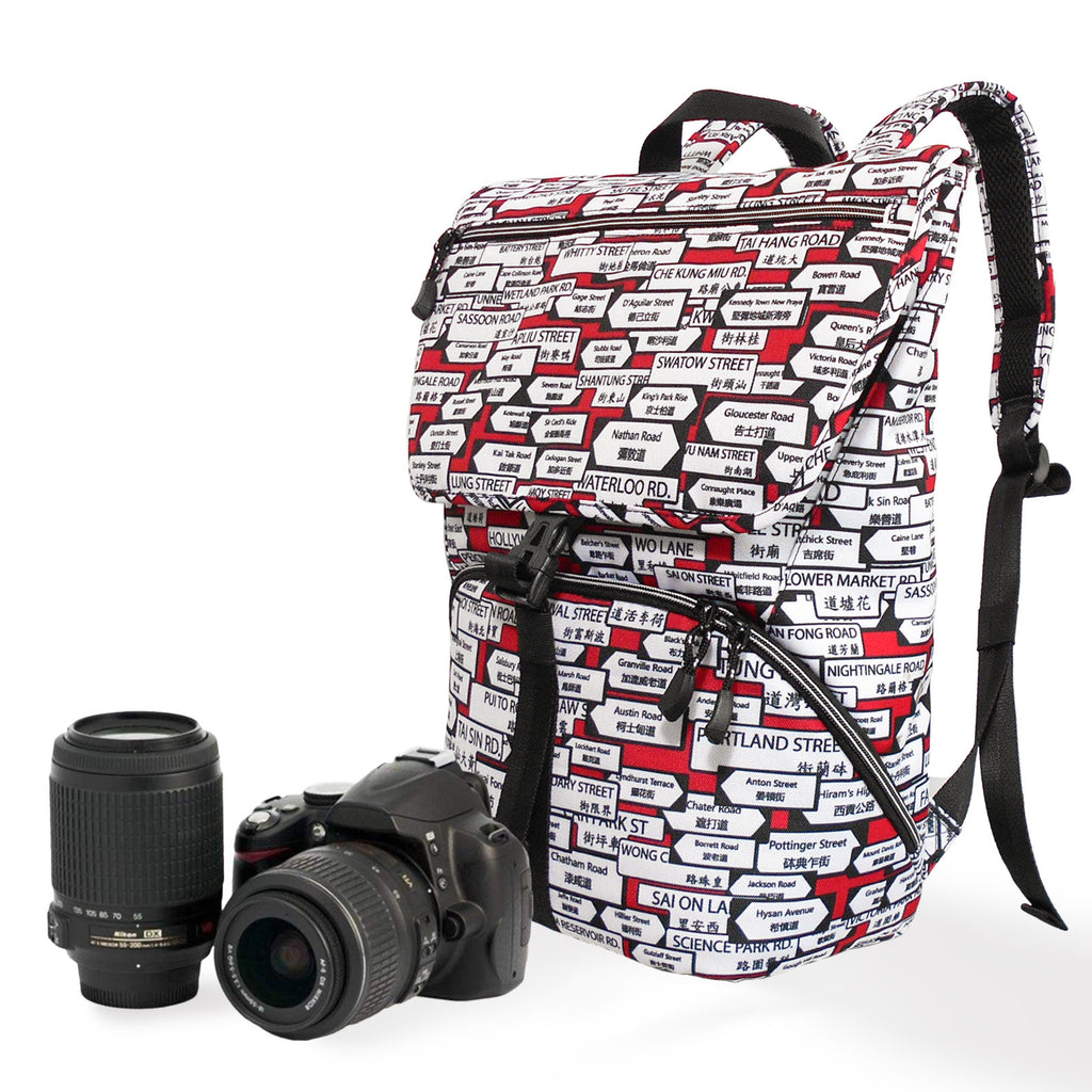 Stylish Camera Backpack to carry a DSLR Camera, 1 standard lens(HK ROA ...